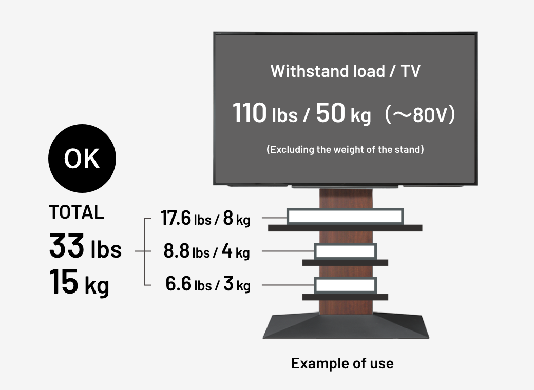 V5 Self-standing type | WALL INTERIOR TV STAND